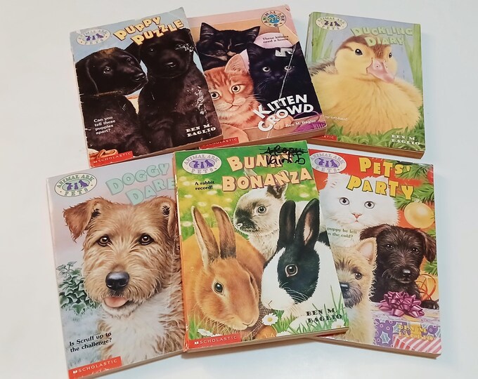 Early 2000s Set of 6 Animal Ark Pets Books by Ben Baglio Vintage Retro ...