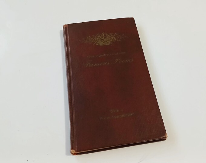 1950s One Hundred and One Famous Poems With a Prose Supplement Vintage ...