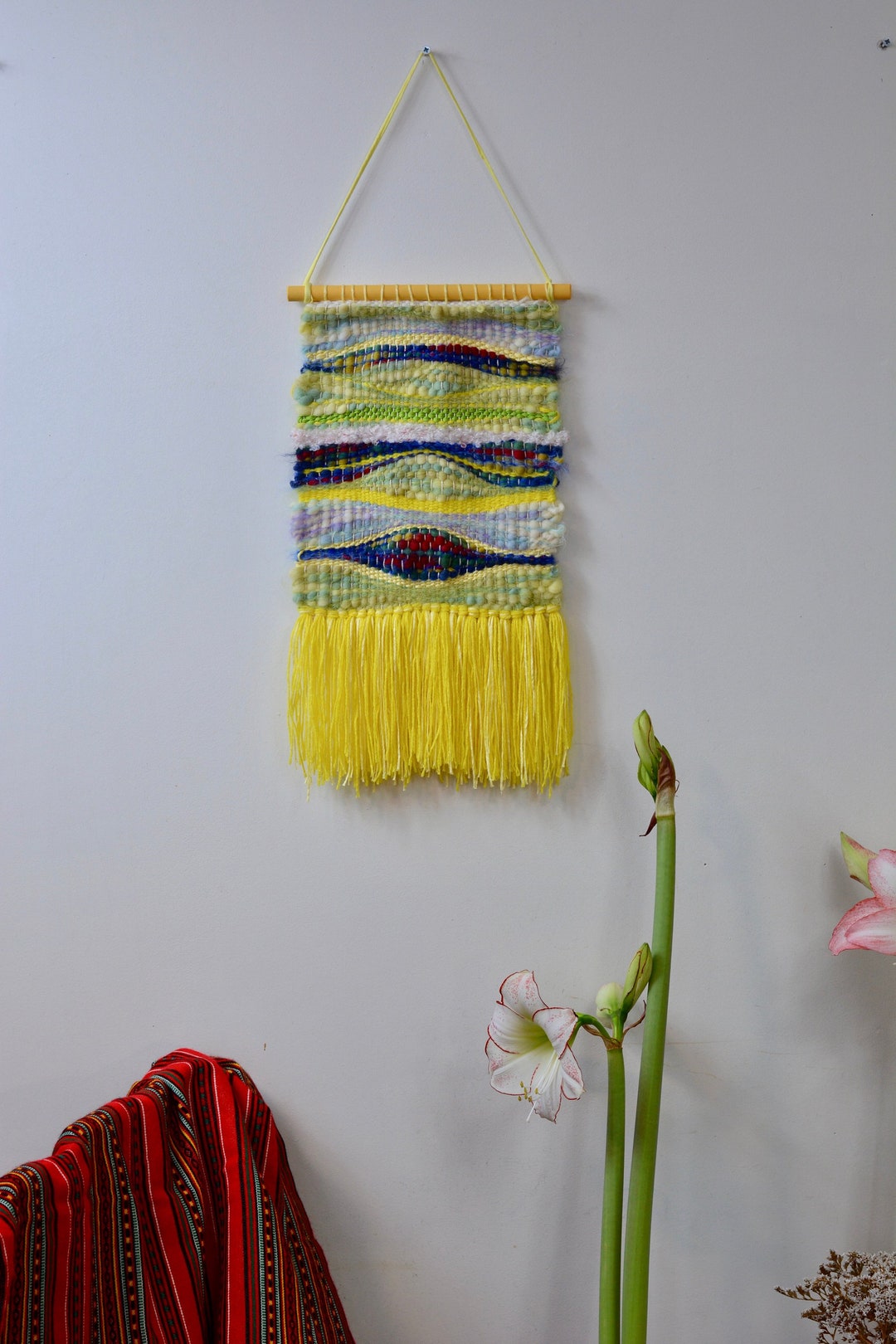 Woven Wall Hanging, Medium Weaving Tapestry, Handmade Art Wall, Wall ...