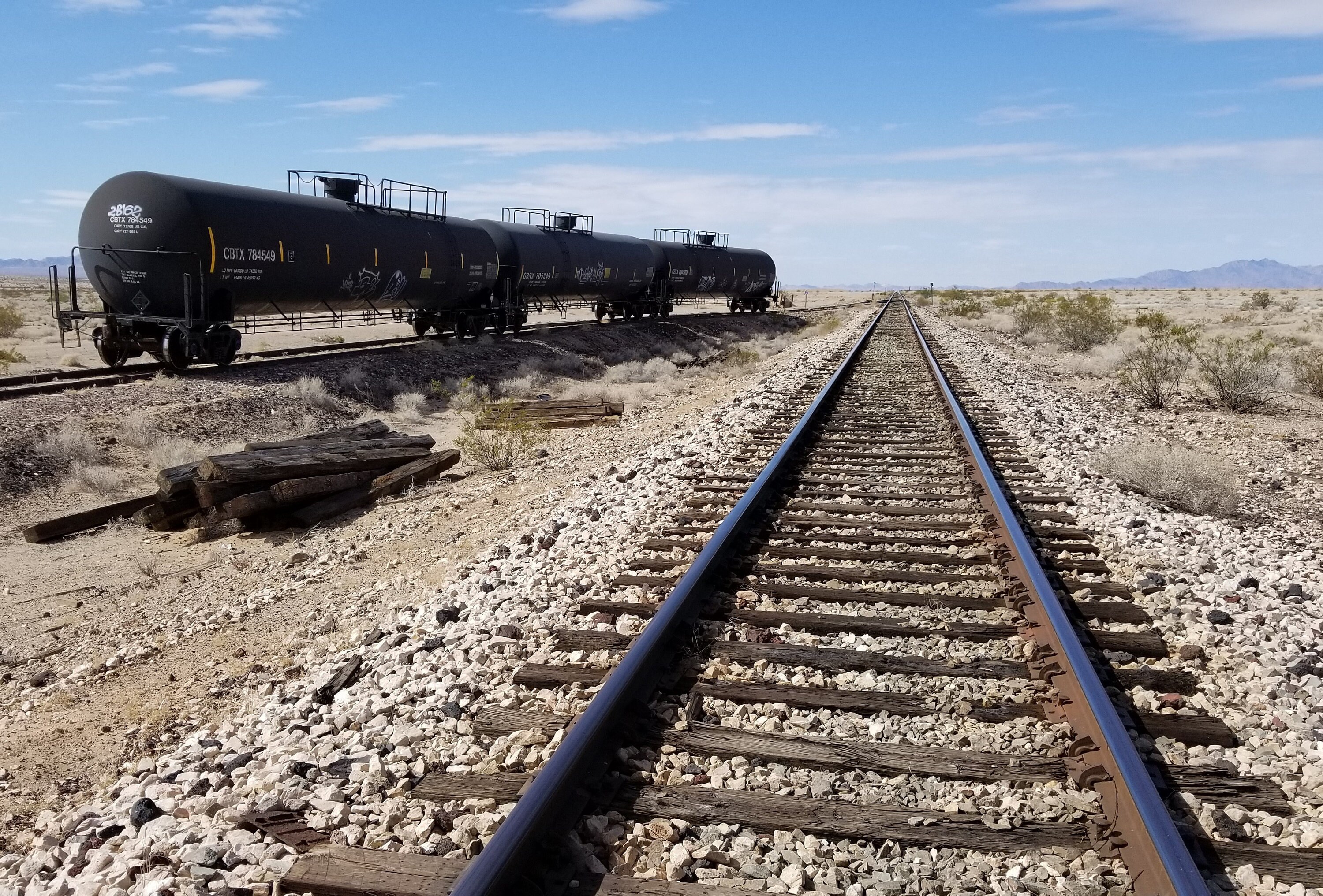 Tank Cars in the California Desert - Photograph - Etsy
