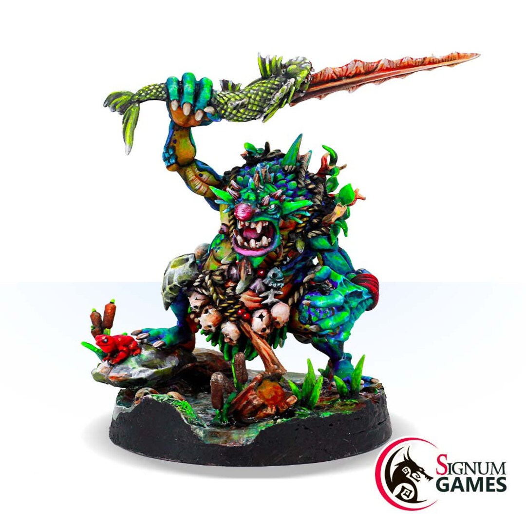Alzul, the Swamp Nightmare, Troll, 32mm 28mm Scale 3D Printed Painted ...