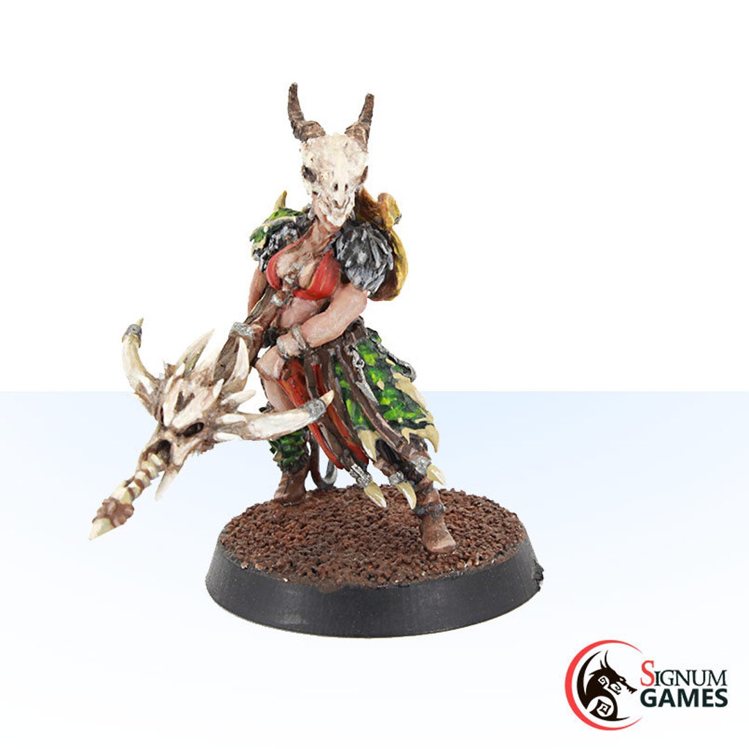 Fantasy Miniatures Elia the Amazons Queen Dnd Tabletop RPG Miniature ...