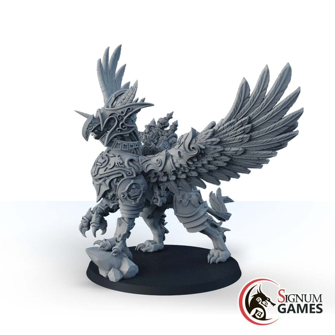 Fantasy Miniatures Carl the Magnificent, the Conqueror Mighty Griffin ...