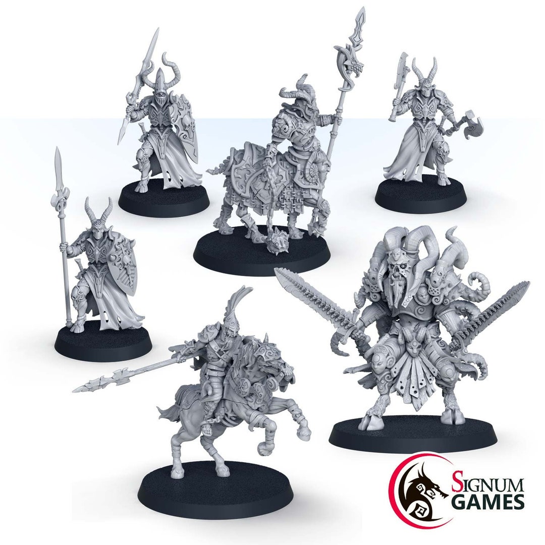 6pc Starter Pack, Undead Figurines Starter Set, Undead Berserk Warriors ...