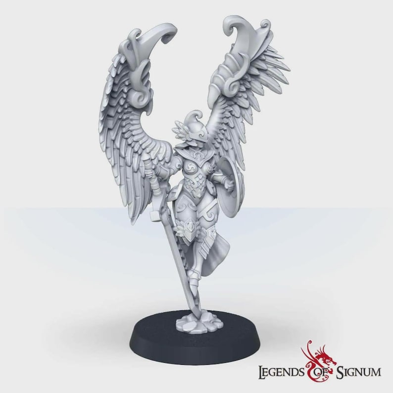 Gudrun Warrior Fantasy Miniature, the Proud Valkyrie Spirit 28mm / 32mm ...