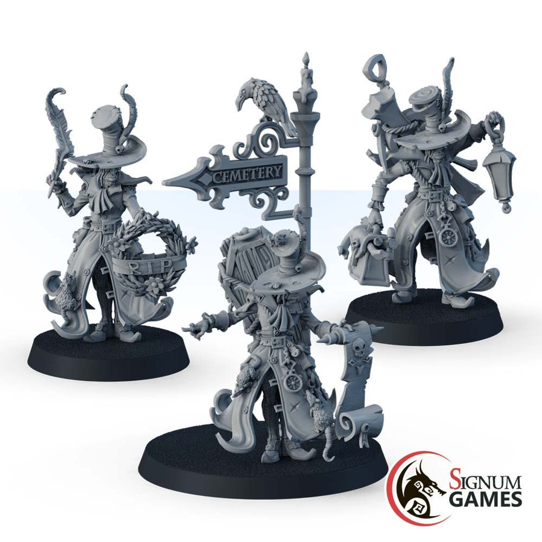 Undertaker Set Fantasy Miniatures Monster Mini Table Top Games ...