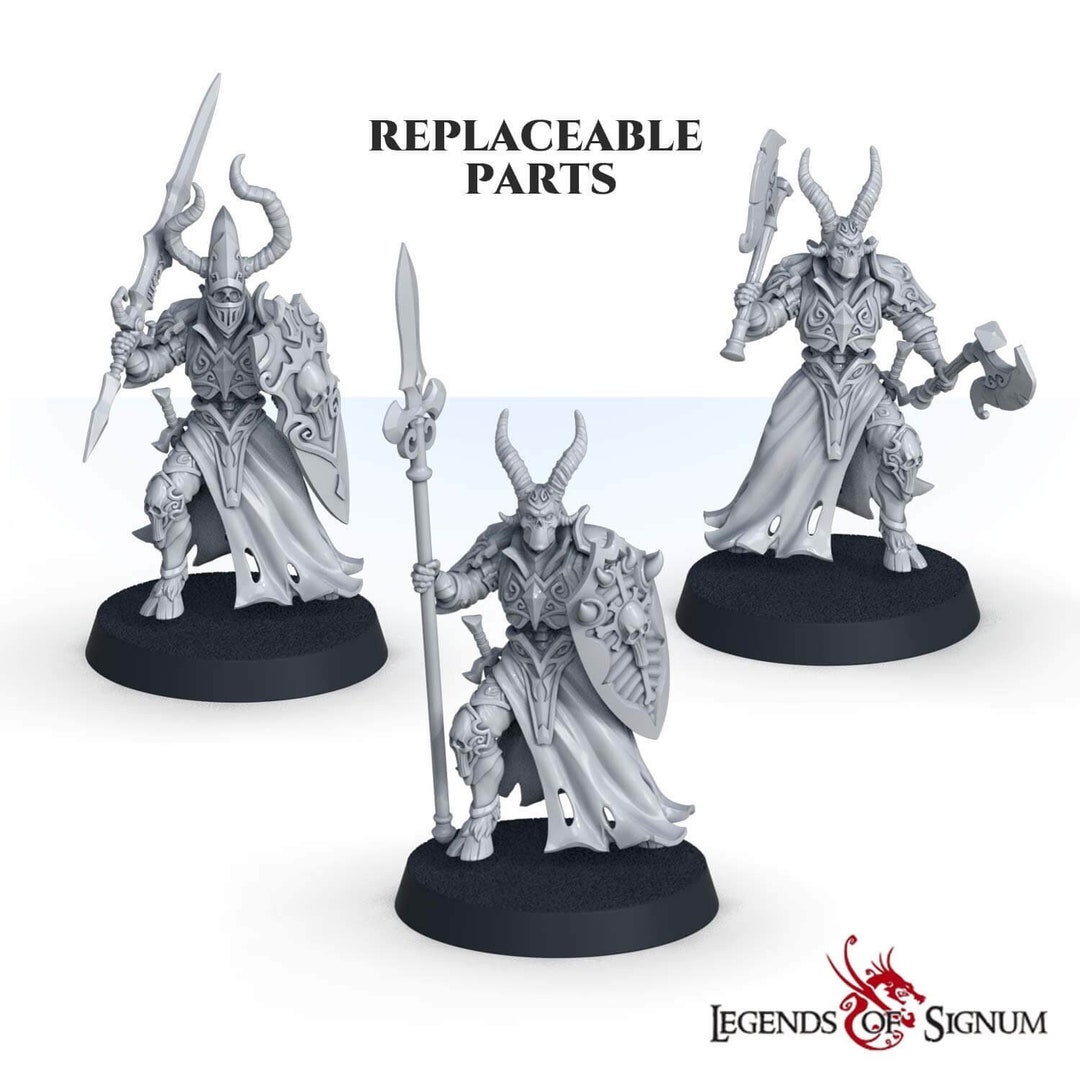 Undead Warriors Berserker Set Fantasy Undead Figurines Kit - Etsy