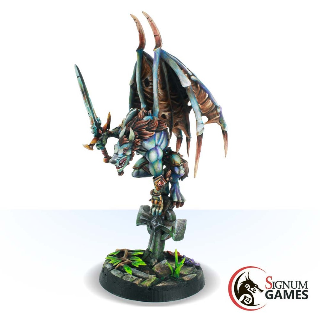 Undead Werewolf Miniature With Sword, Fantasy Wolfen Miniatures for ...