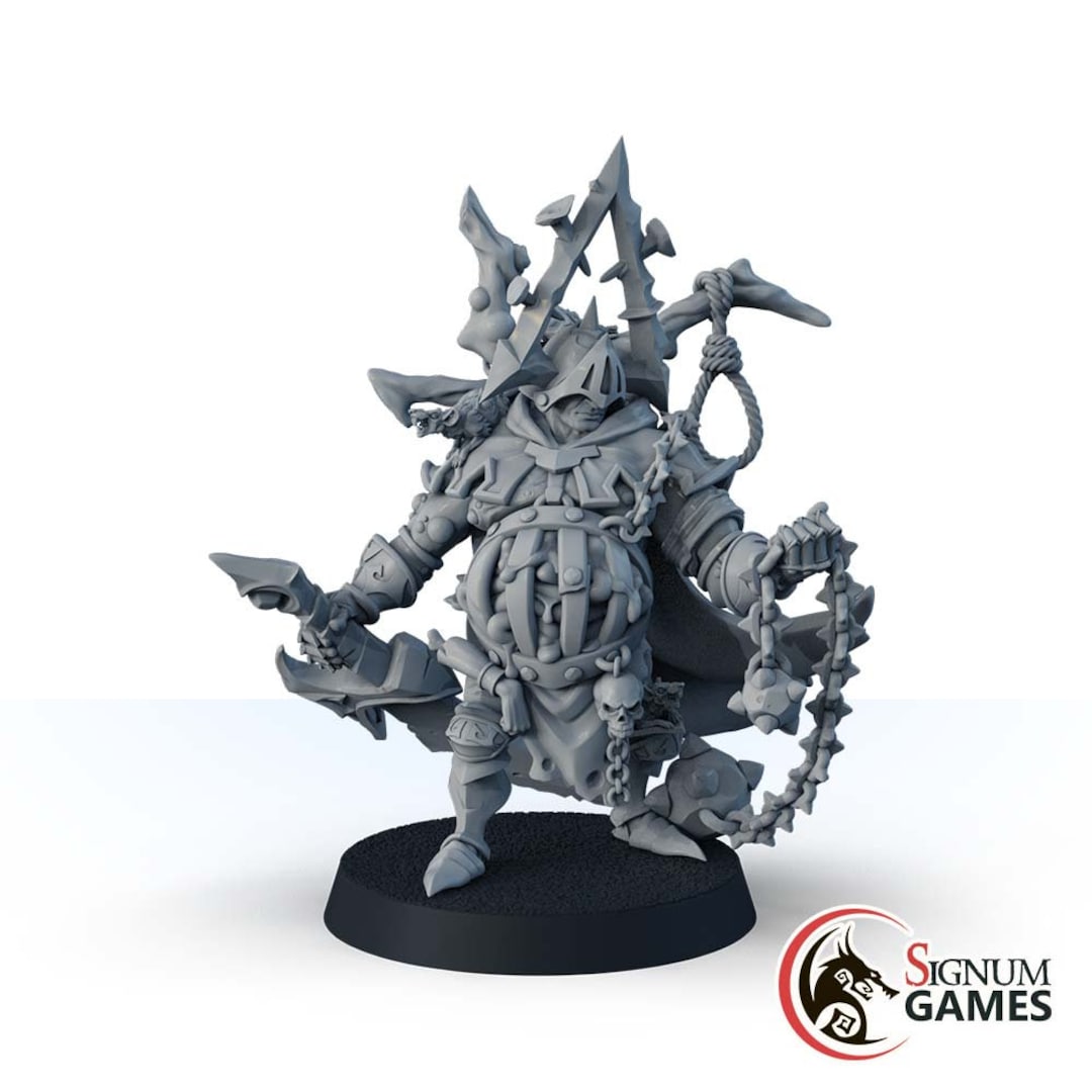 Executioner of Plague With Chain, Human Undead Barbarian Berserk ...