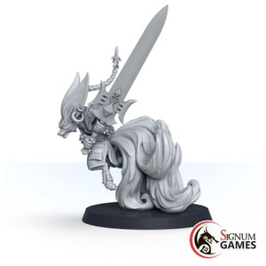 Kitsune Fox Assassin Miniature, 32mm 28mm Ninja Kitsune Clan, 3D Resin ...