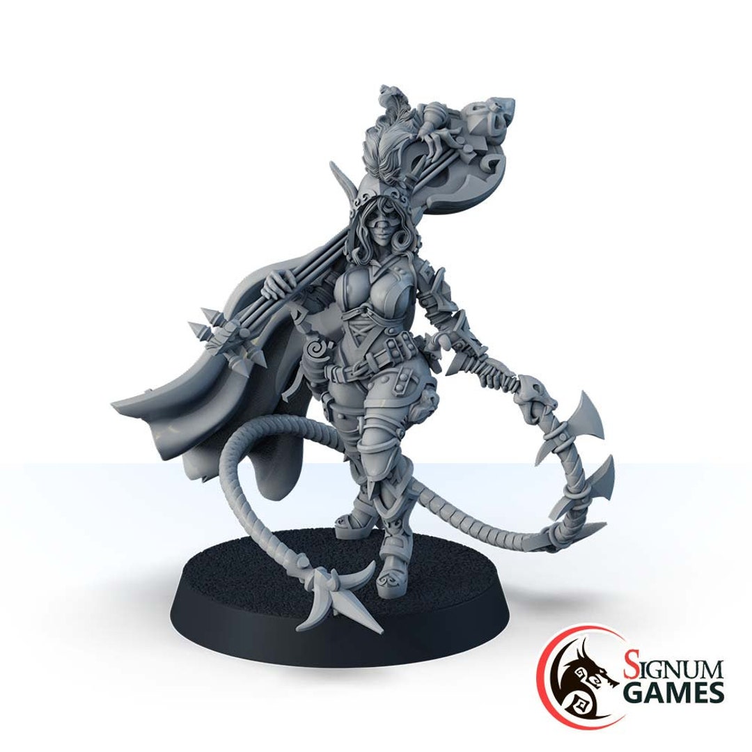 Female Bard Dark Drow Elf 32mm 28mm Scale Resin Miniature, Drow Bard ...