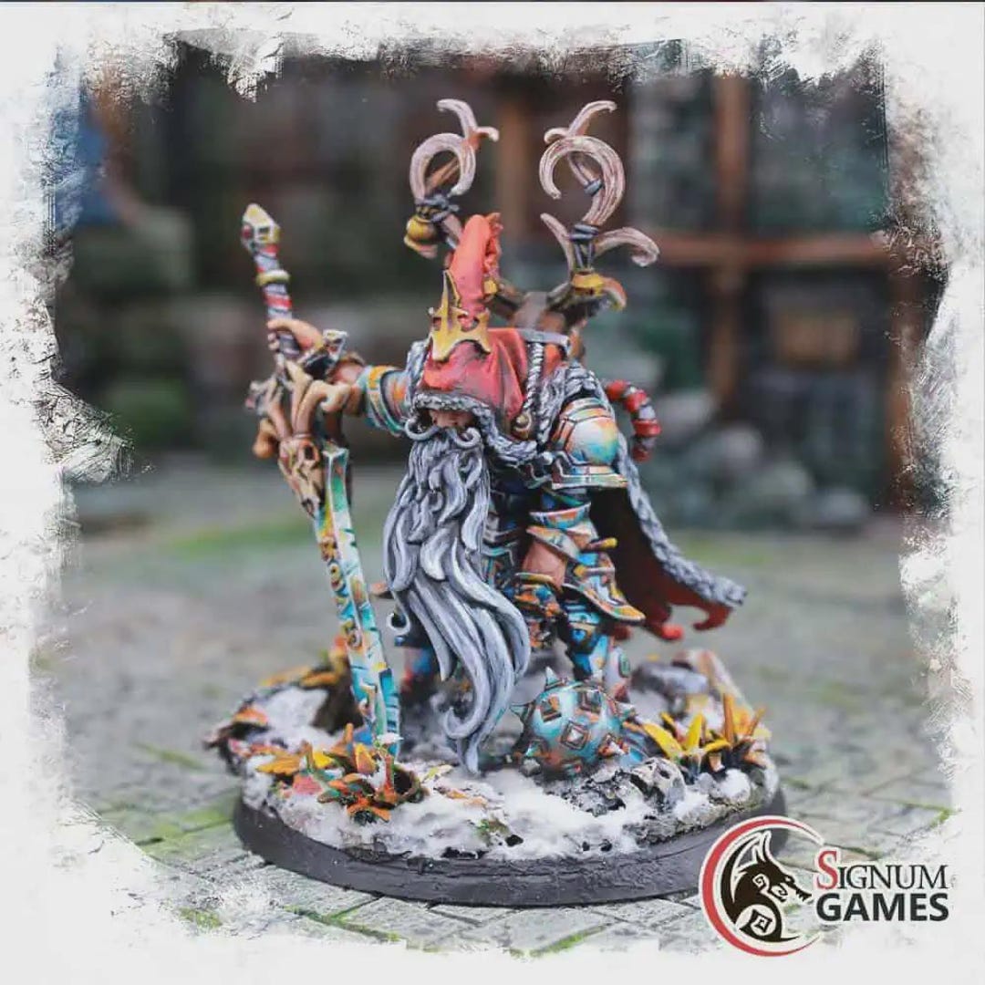 Warlord Christmas Miniature, 3D Printed Frost Overlord Character, DND ...