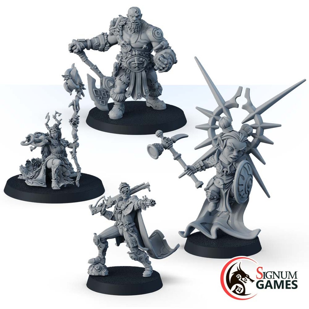 Dungeon Explorers Set Unpainted Miniature Dungeons and Dragons RPG ...