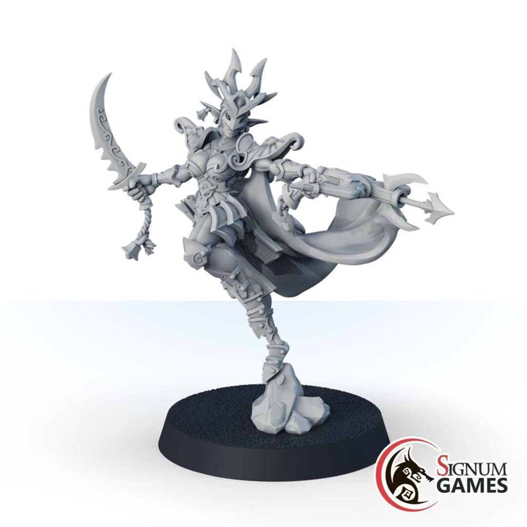 Grommor, the Archer of the Underdark Fantasy Miniatures, Dark Elf Rogue ...