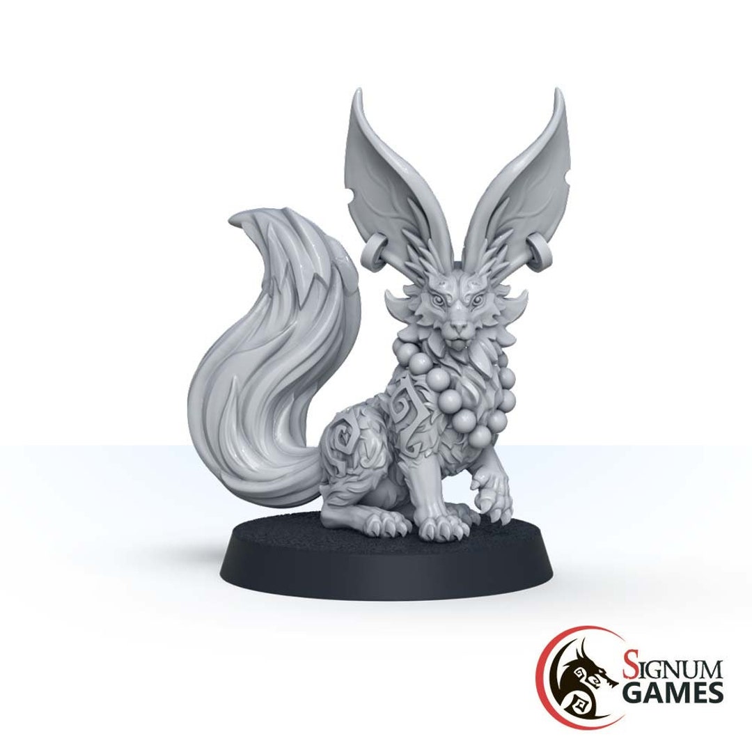 Kitsune Fox Minion, Honoka, Field Spirit, 28mm 32mm Scale 3D Printed ...