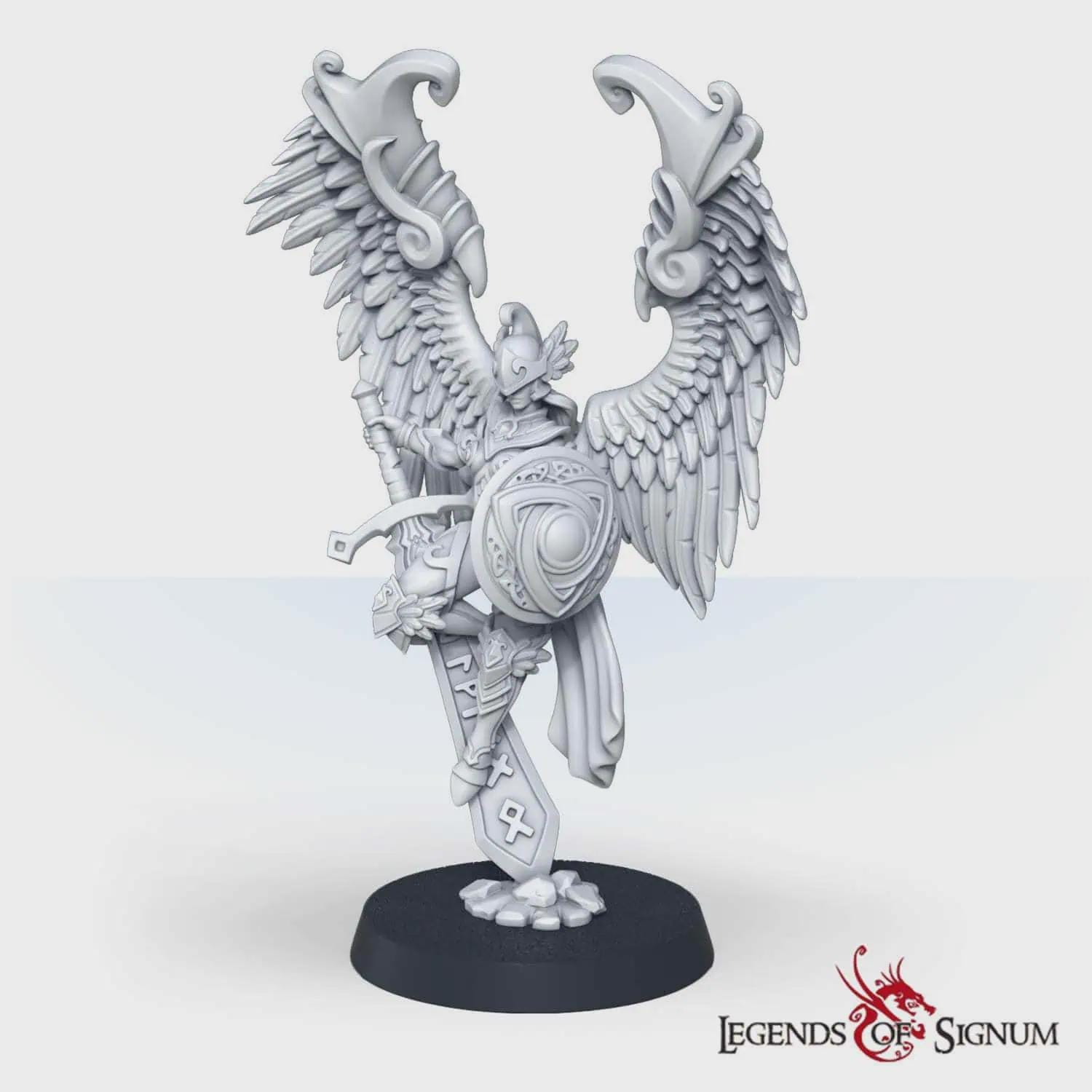 Gudrun Warrior Fantasy Miniature, the Proud Valkyrie Spirit 28mm / 32mm ...