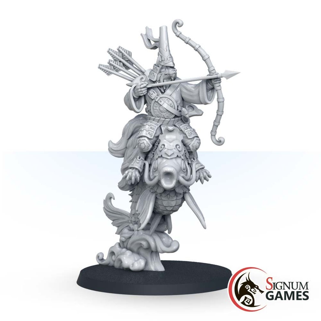 Kitsune Archer Miniature, Kitsune Clan 3D Printed Resin Tabletop Gaming ...