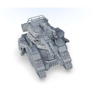 Nemesis Battle Tank With Gatling Cannons, 28mm Scale 3D Printed Painted ...