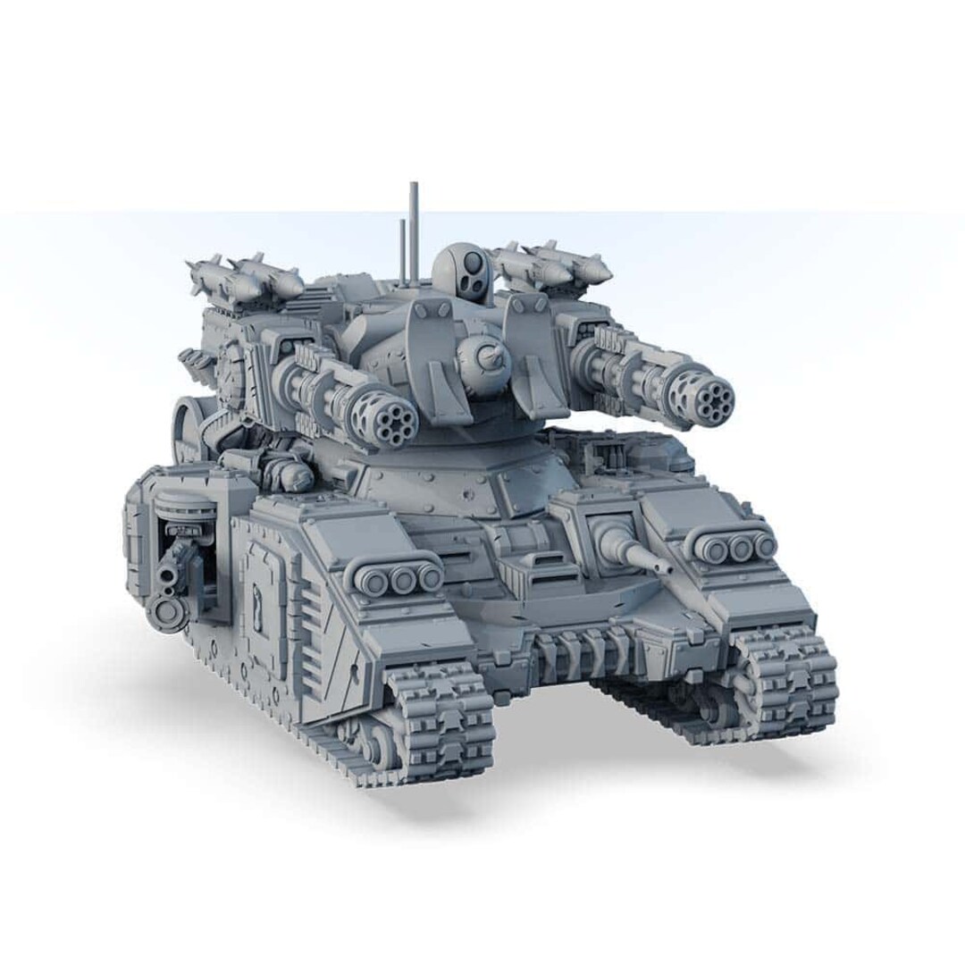 Nemesis Battle Tank With Gatling Cannons, 28mm Scale 3D Printed Painted ...