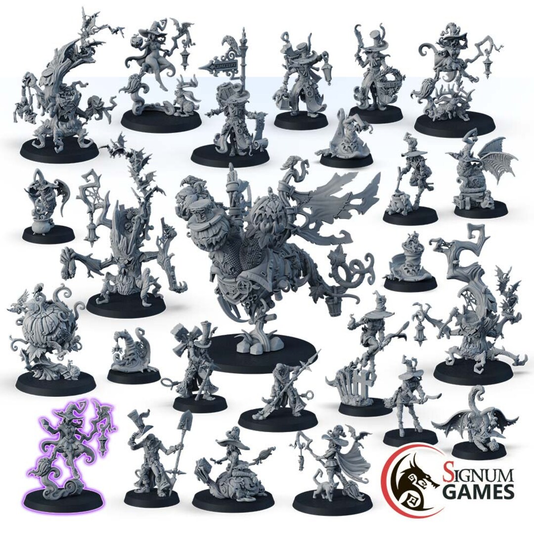 Halloween’s Miniature Set, Monsters Kit for Tabletop Gaming, Horror ...