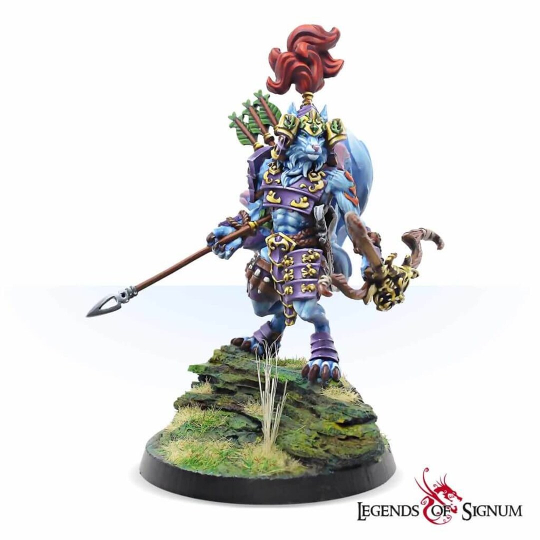 Kitsune Archer Warrior Miniature, Hikaru the Sun Slayerm, 32mm 28mm ...