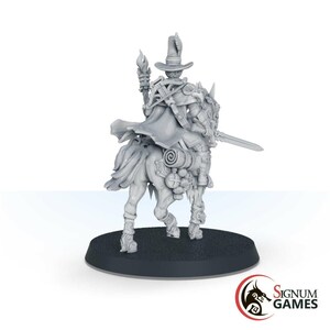 Human Rider Witch Hunter Miniature, Ezekiel, the Night Watch, 32mm 28mm ...