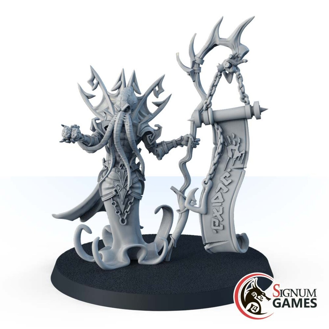 Galtarian, the Dark Will Fantasy Miniatures Mindflayer Mage Miniature ...