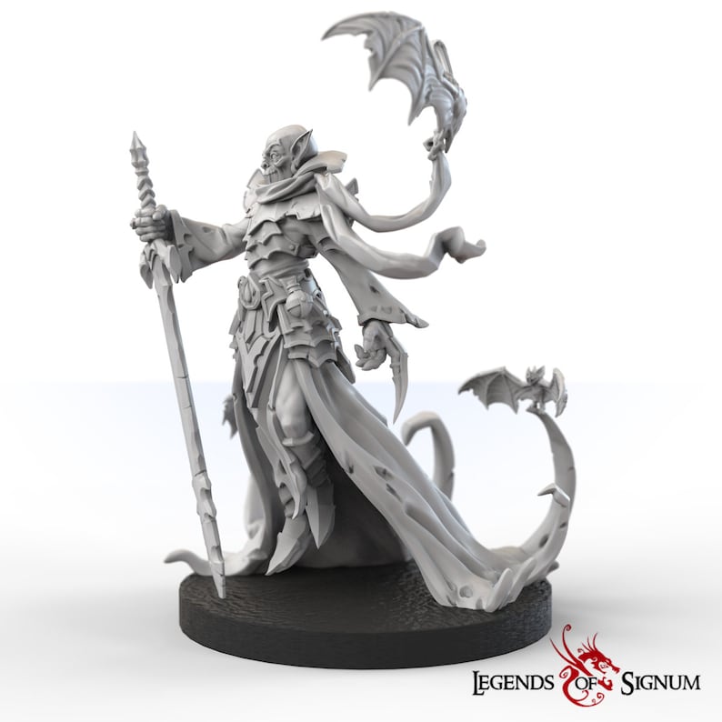 Vampire Lord Dnd Miniature, Highly Detailed Resin 3D Printed Miniature ...
