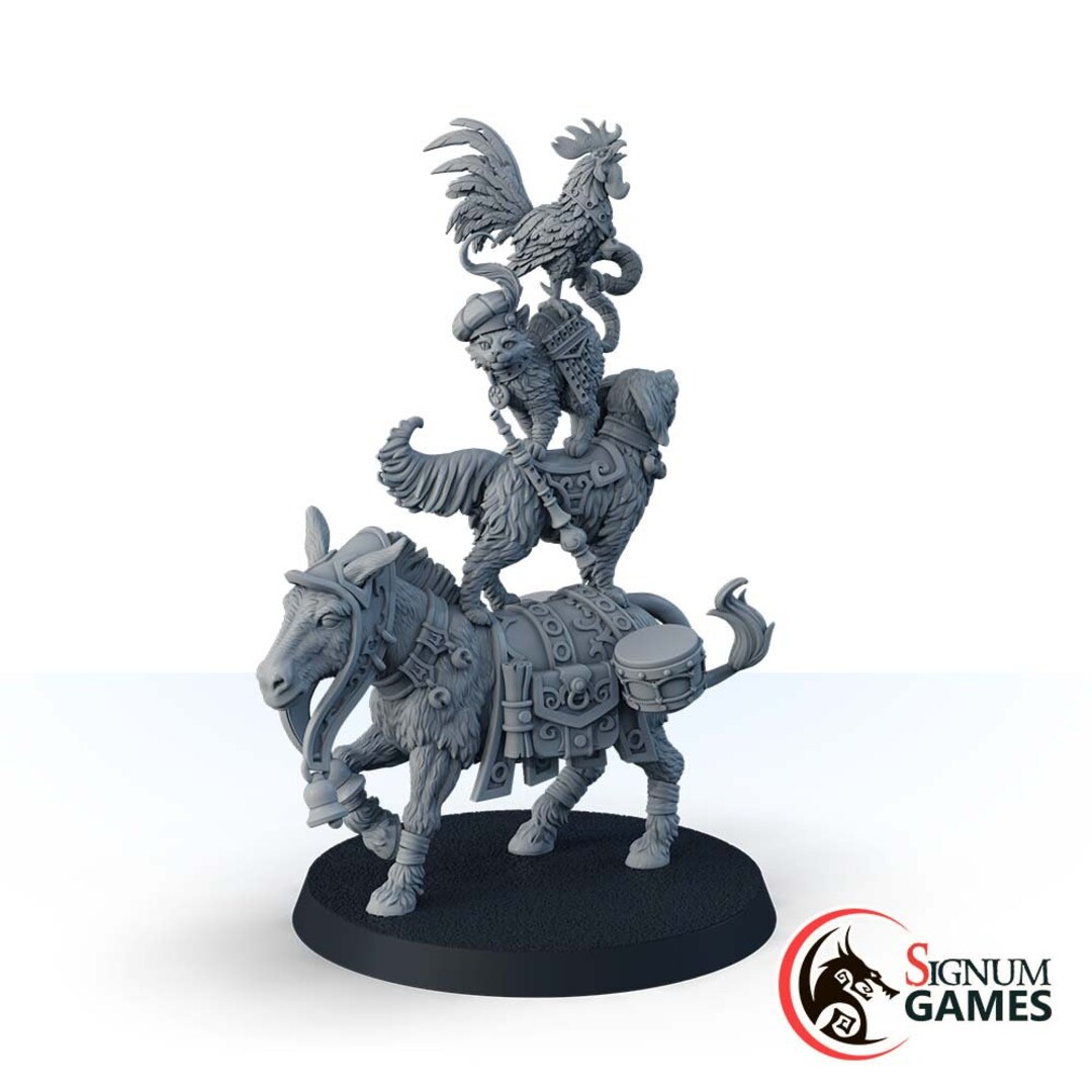 Animals Musicians 3D Printed Dnd, Vallor Musicians “tailed Orchestra ...