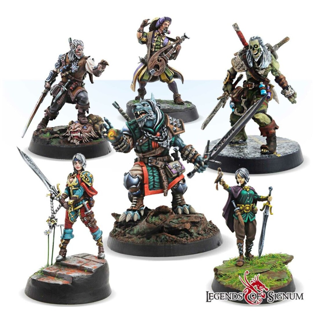 Legend of the Witch Hunter, Monster Human Bard Beastman Miniatures ...