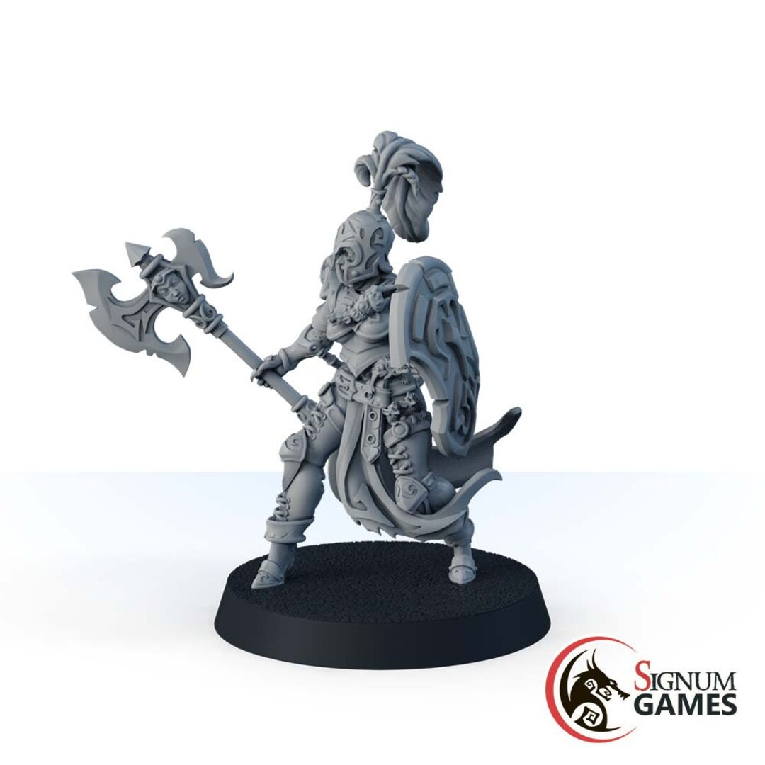 Plague Legionary With Axe, Human Female Undead Fighter Paladin Warrior ...