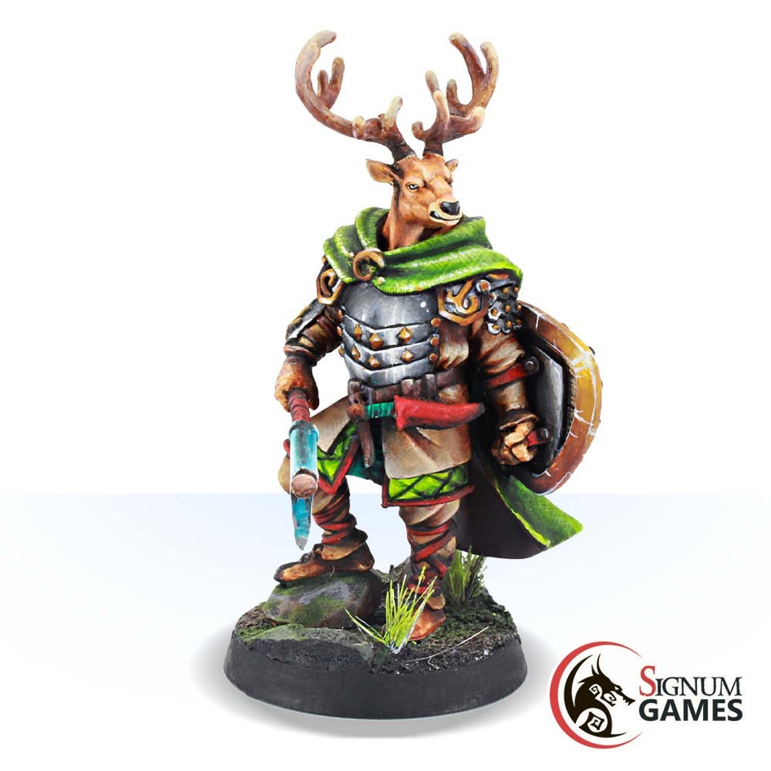 Beastman Warrior 32mm Scale Resin Miniature for Tabletop Games, Gai the ...