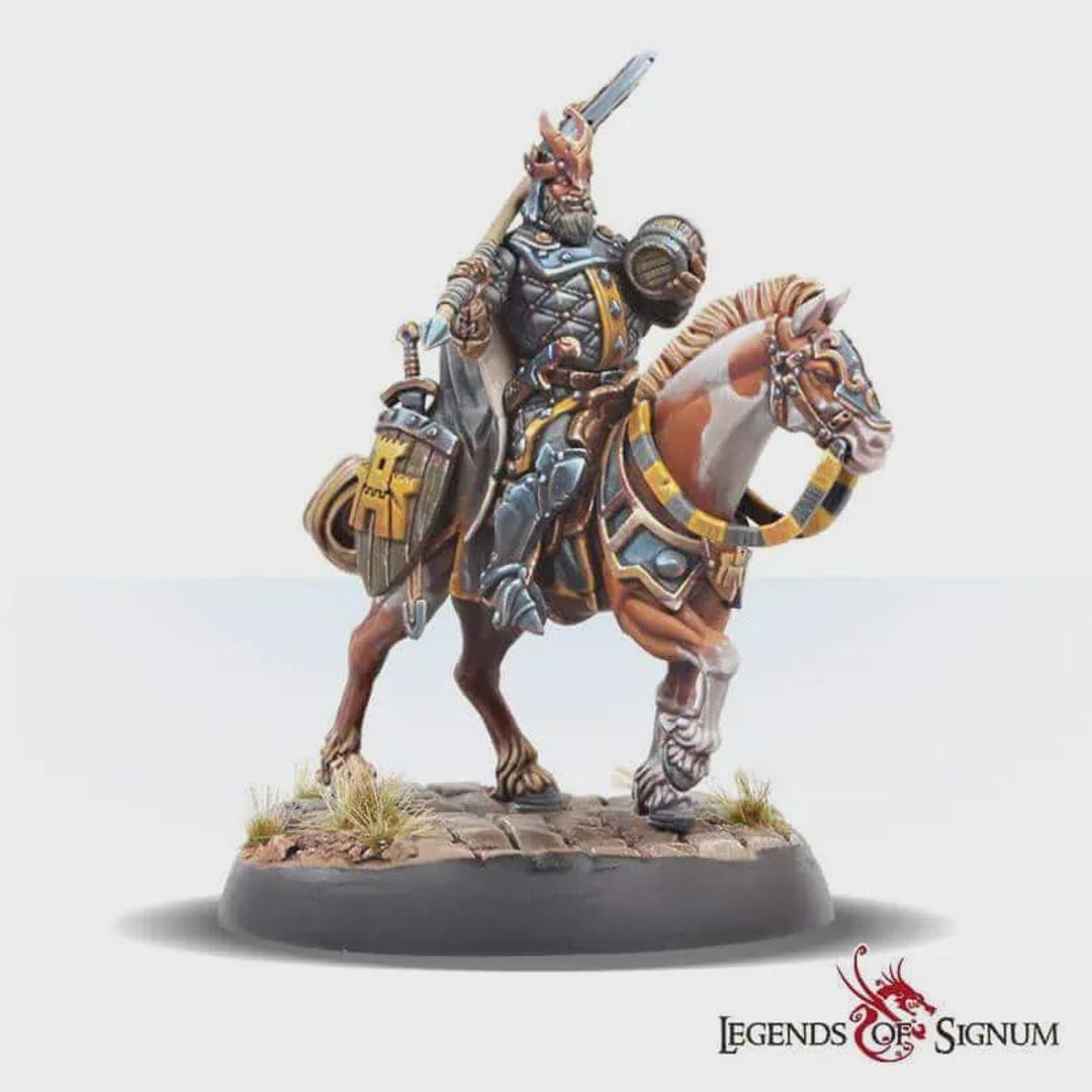 DND Fantasy Baldric Baron Wintgorn Miniature, 3D Printed Rider Human ...
