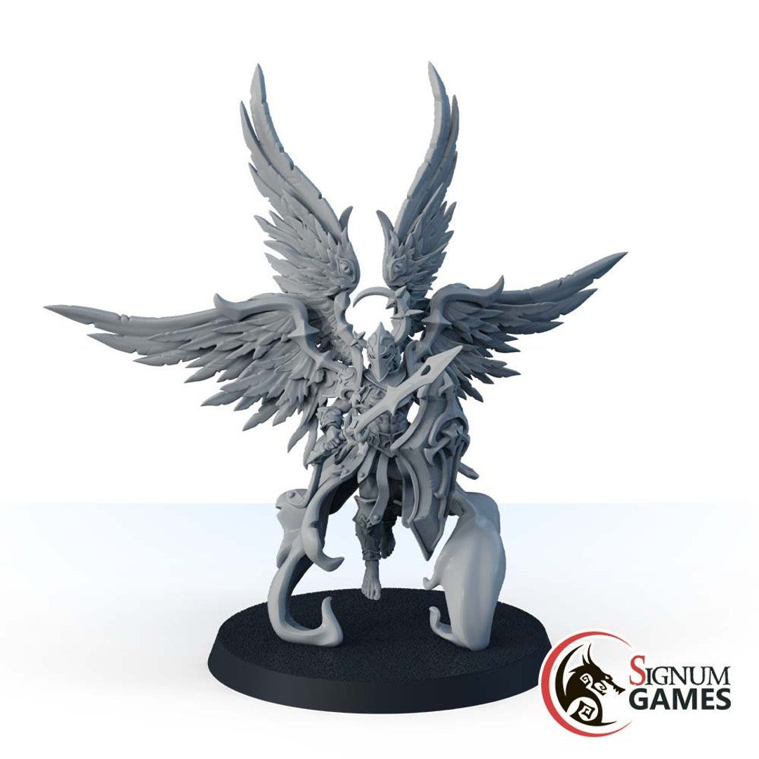The Nephilim Fantasy Miniatures, Celestial Knight 02 With Sword and ...