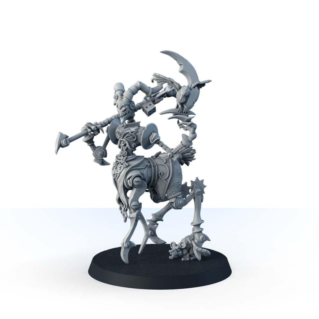 DND Fantasy Scarecrow Miniature Clockwork Centaur With Scythe, 3D ...