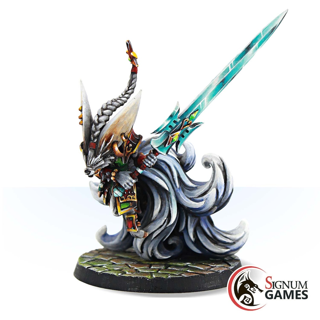 Kitsune Fox Assassin Miniature, 32mm 28mm Ninja Kitsune Clan, 3D Resin ...