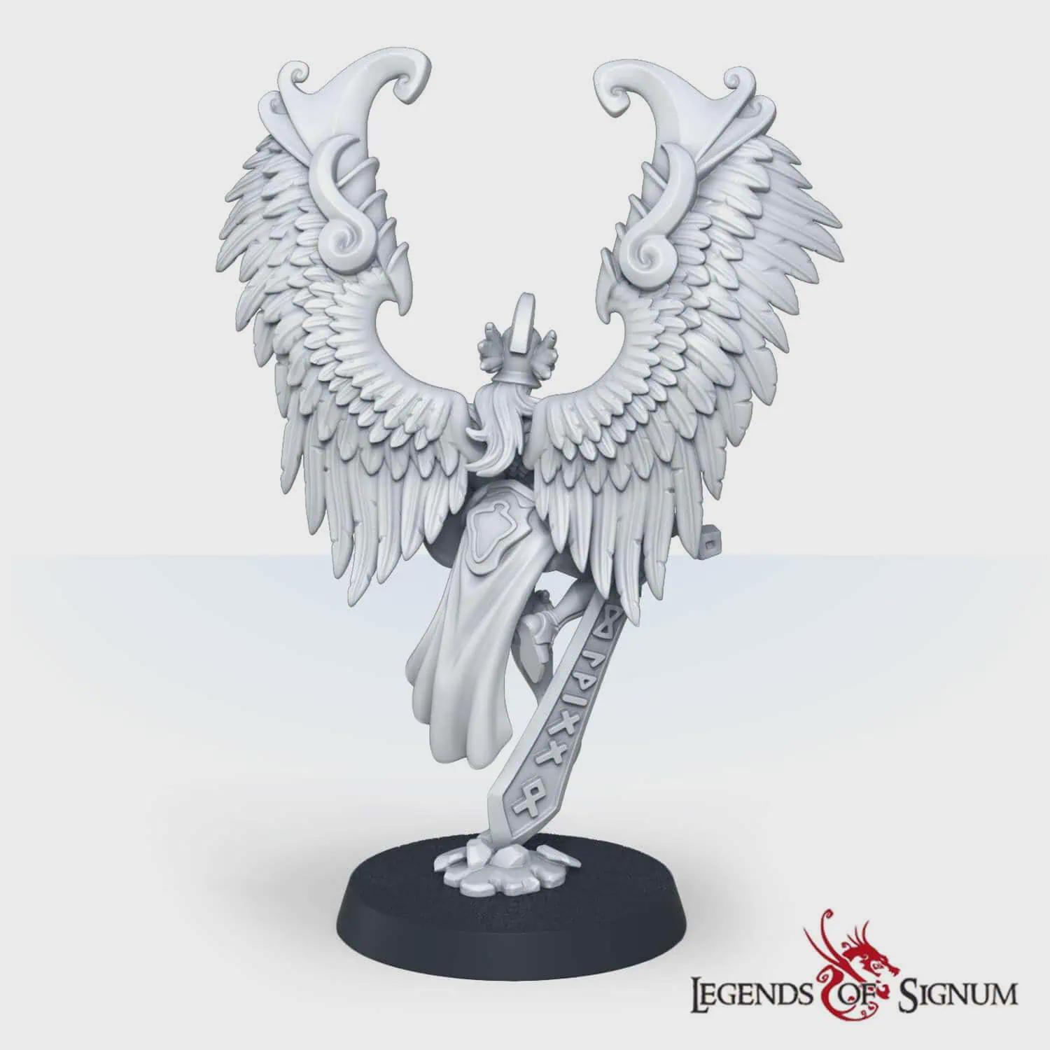 Gudrun Warrior Fantasy Miniature, the Proud Valkyrie Spirit 28mm / 32mm ...