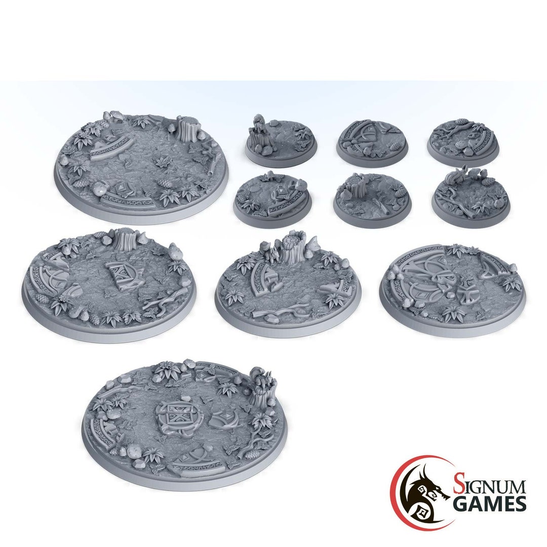 Elves Ruins Bases, Dungeons Ans Dragons TTRPG Tabletop Game Base, Dark ...