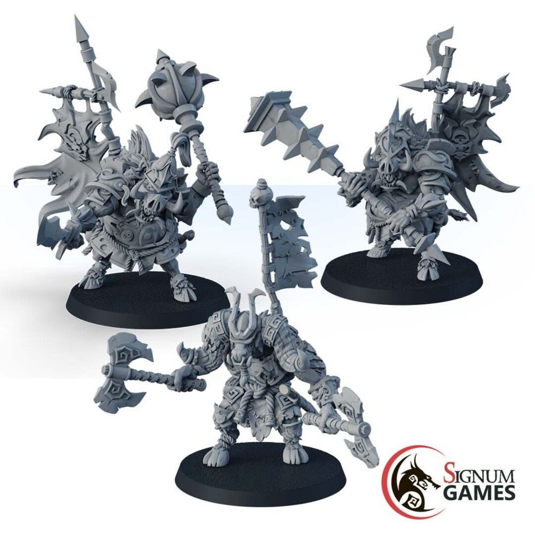 Boar Hog Warrior Miniatures Rеvеnge of the Dark Moon Fangs Set, 32mm ...