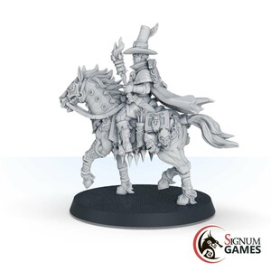 Human Rider Witch Hunter Miniature, Ezekiel, the Night Watch, 32mm 28mm ...