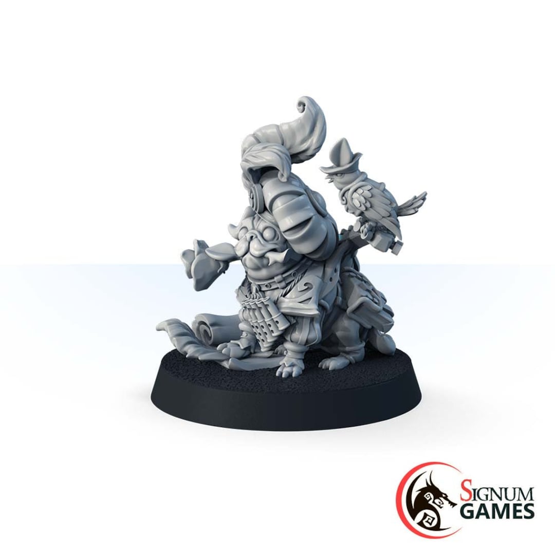 Poppy the Loud Howl, Pug Beast Bard Caster Mage Pet Dog, 28mm 32mm ...