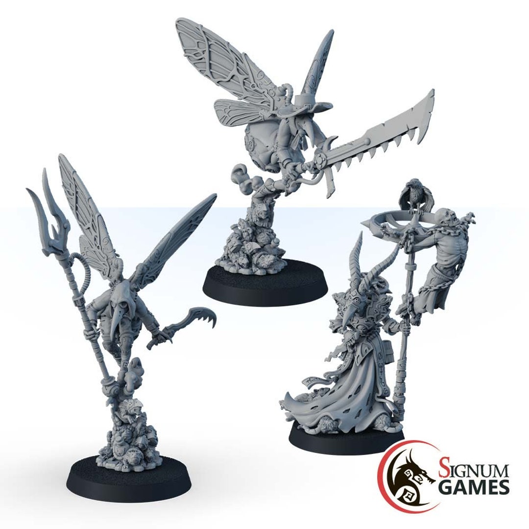 Exterminators of the Plague Set of 3 Dnd Miniatures, League of Plague ...