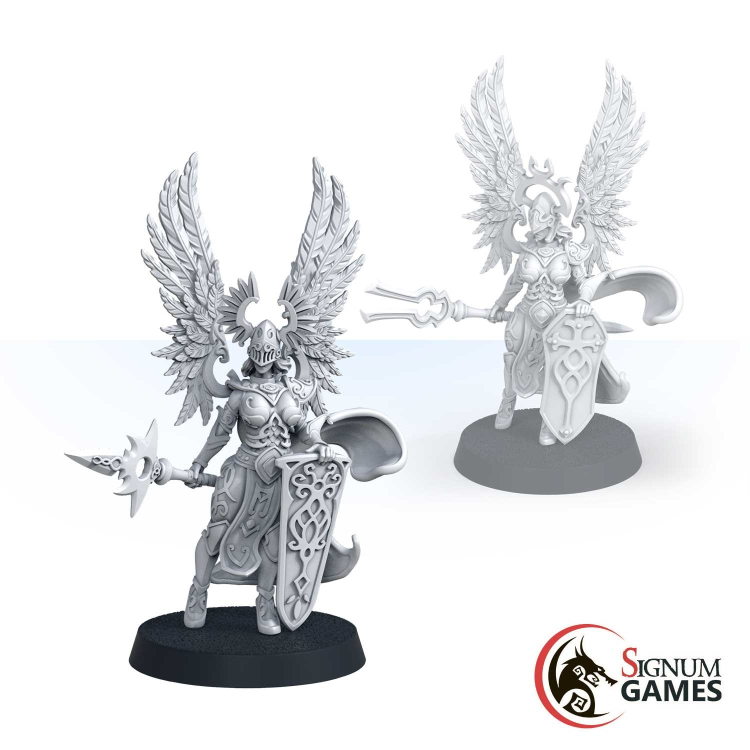 Valkyrie Set 32mm 28mm Scale Collectiblerpg,tabletop D&D Unpainted ...
