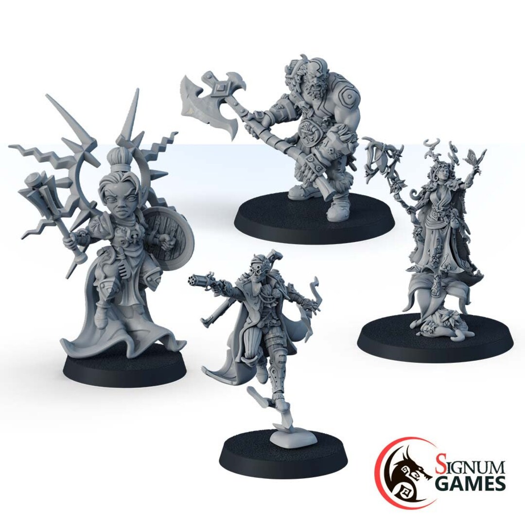 Valiant Adventurers Set, Dnd Miniatures Dungeons & Dragons and ...