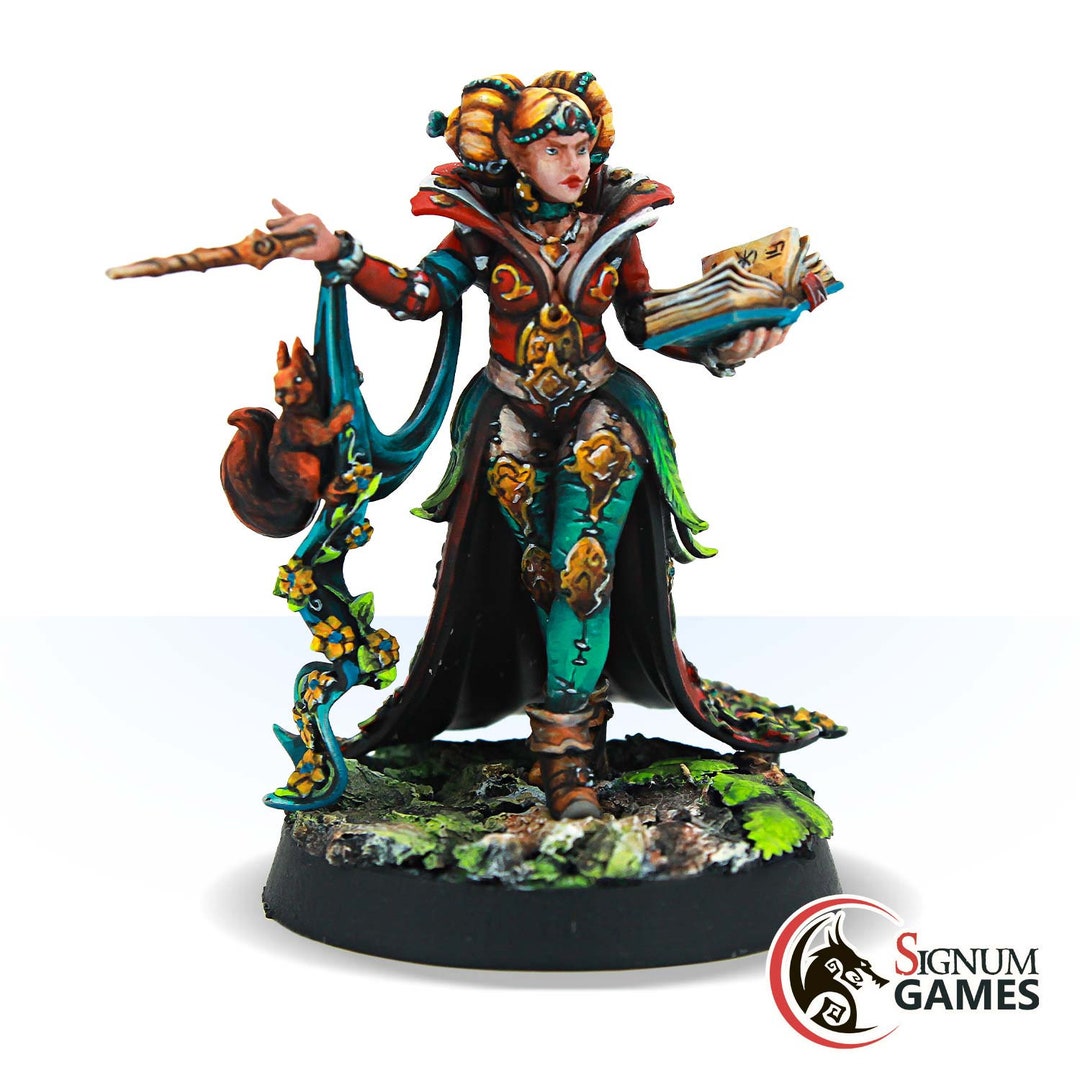 Lady Fay, the Summer Forest Sorceress, Human Female Mage Warlock Wizard ...