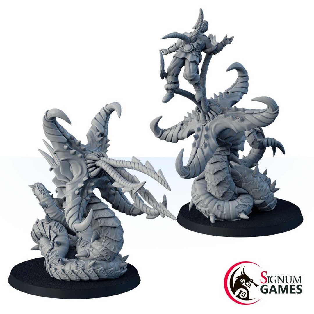 Cave Worm Miniature Desert Beast Fantasy Miniatures, Giant Worm Massive ...