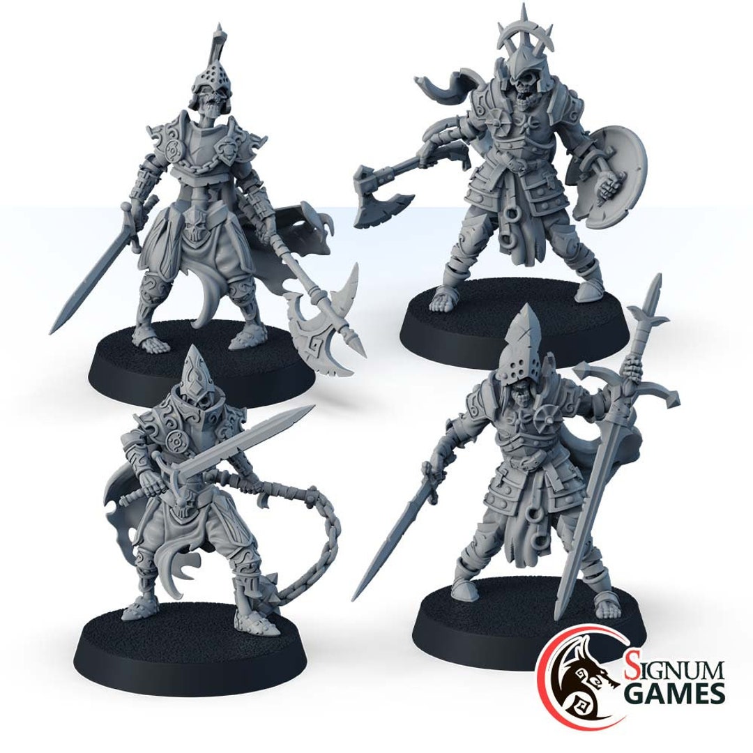 Zombie Knight Set Dungeons and Dragons Fantasy Miniatures, D&D, Table ...