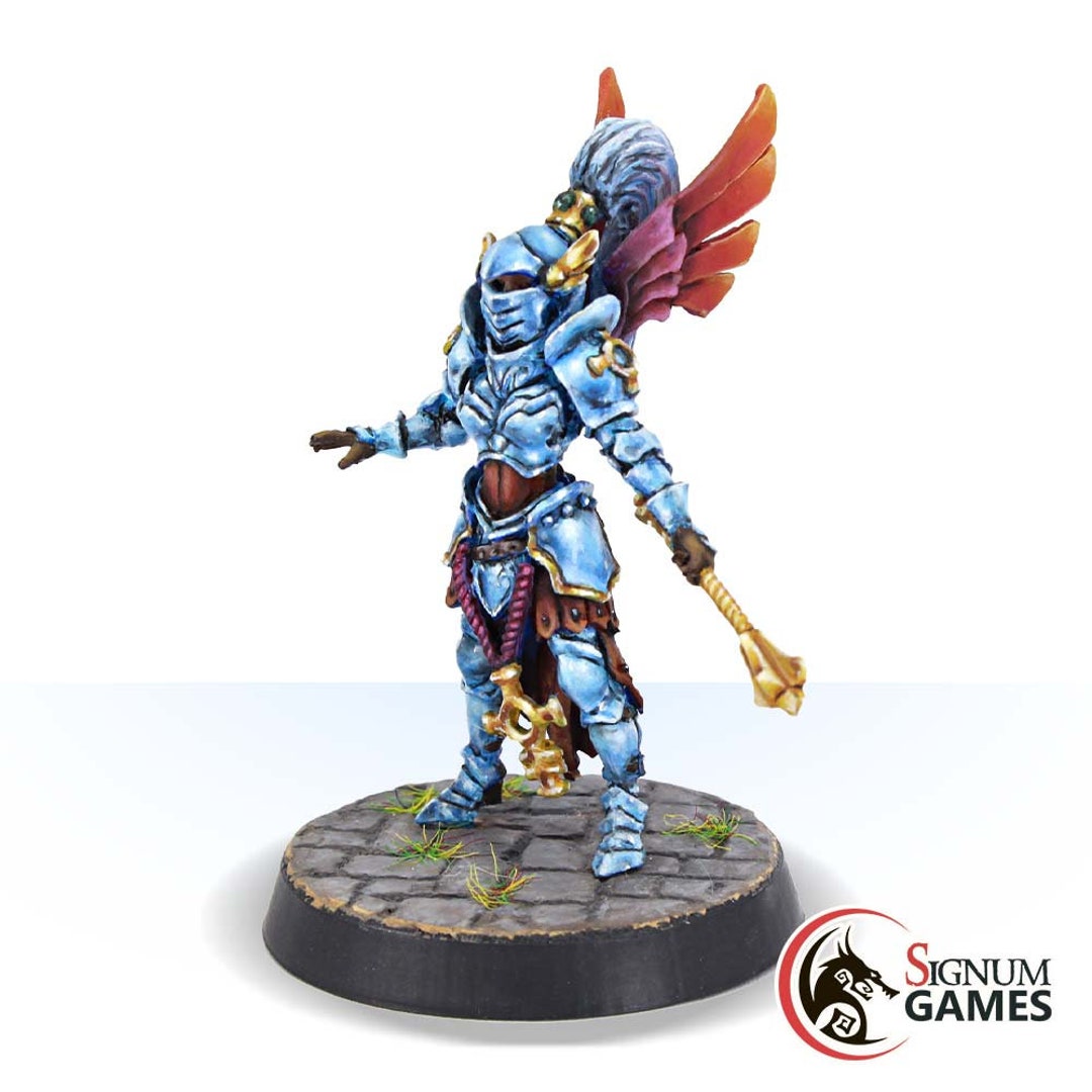 Warrior Miniature Female Warrior Fighter, Belinda the Healing Hand, Painted Miniature Dnd ...