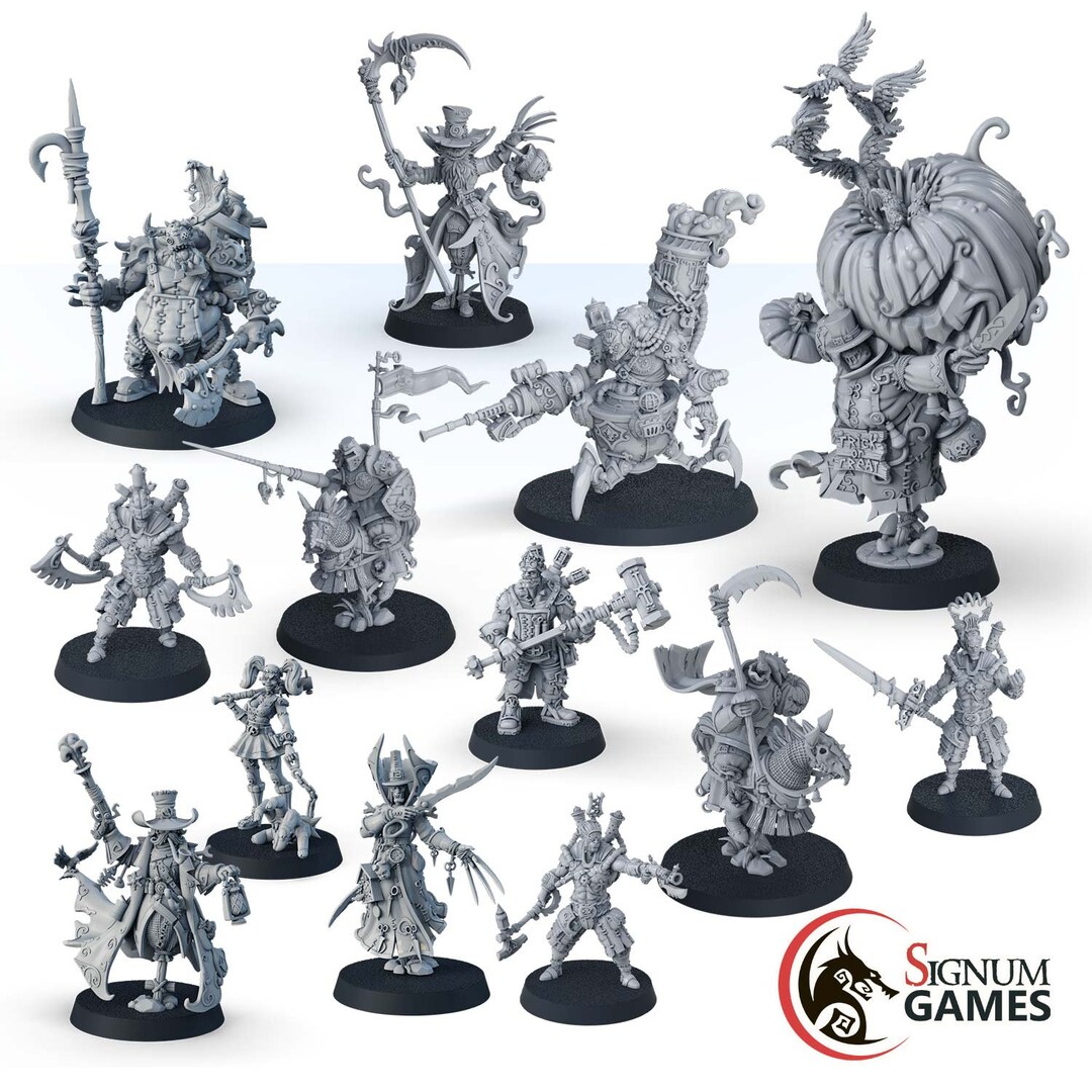 14pc Halloween Dnd Miniature Set Horror Figures Kit - Etsy