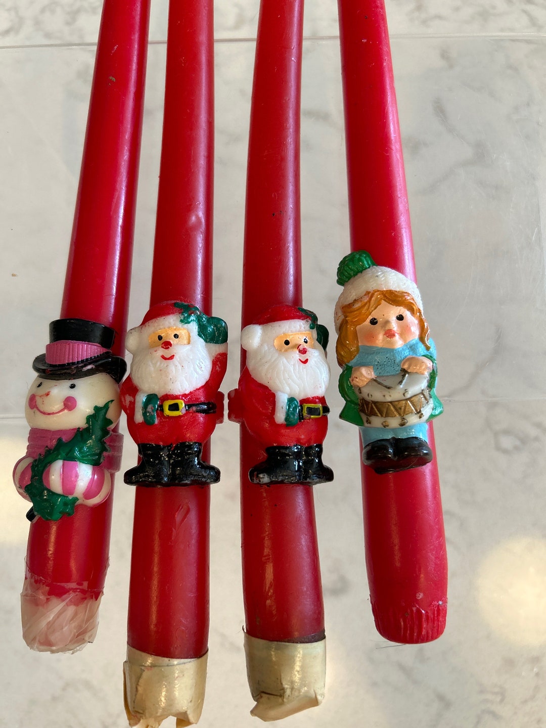 Vintage Christmas Avon Taper Candles, Set of 4 Novelty Candles 3 Unlit ...